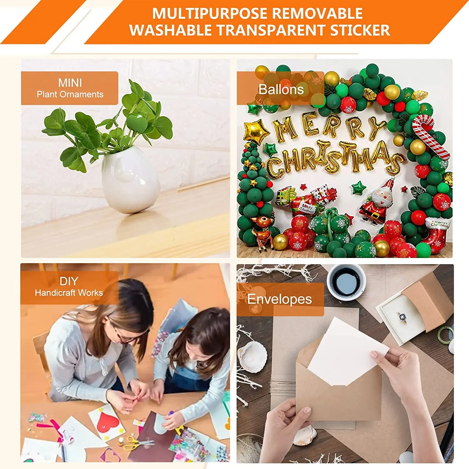 Double-sided Glue Dots Sticker Clear Round Nano Sticky Dots No Traces ...