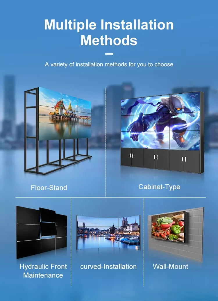 2x3 3x3 Seamless Price Video Wall Large Screen 46 49 Indoor 55 Inch ...