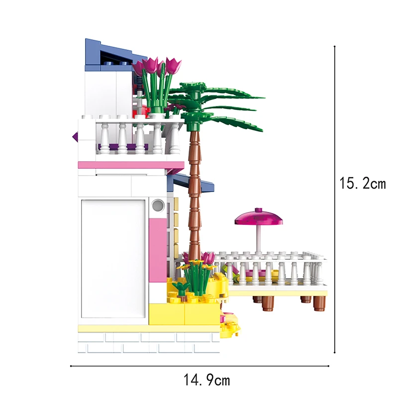 COGO Educational ABS Plastic House Building Blocks Set