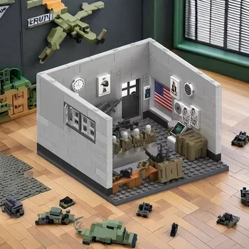 Military Base Army Base Building Blocks Sets WW2 Battle Brick Armory ...