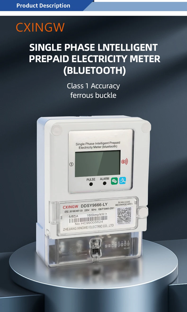 Wifi Smart Energy Meter Single Phase 5(60)a 110v 230v Electricity Kwh ...