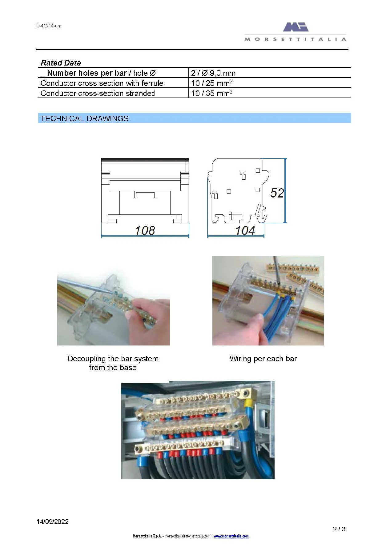 Din Rail Distribution Terminal Block 11 Holes 125a 35 Sqmm Transparent ...