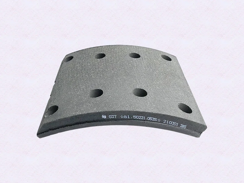 Original SHACMAN Spare Parts - Brake Lining 81.50221.0535