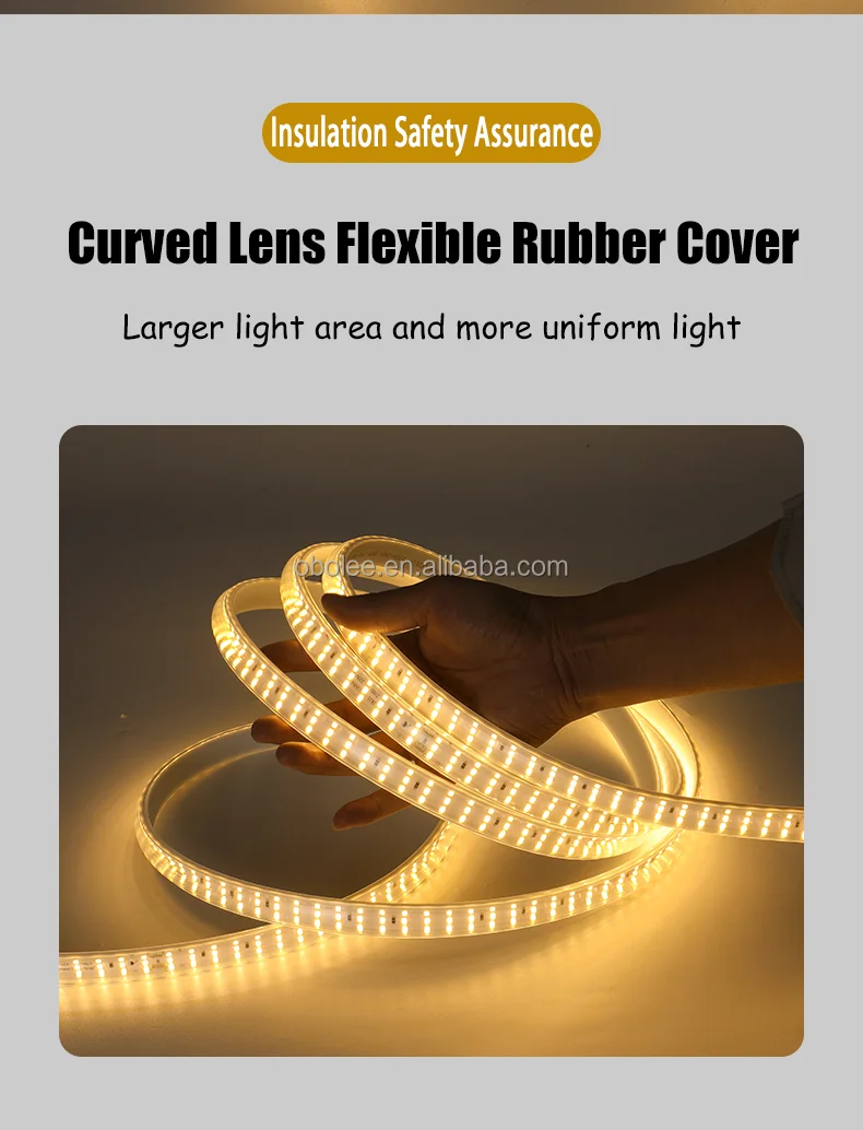 High Voltage 220v Wireless Led Strip Smd 2835 276leds/m Waterproof Ip65 ...