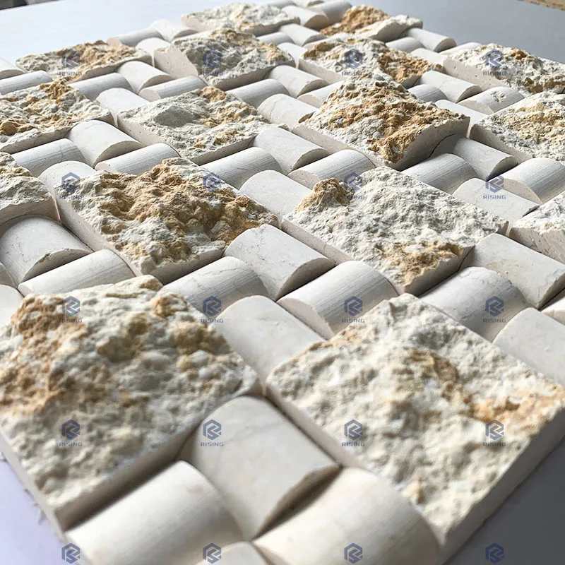 Modern 3D Marble Mosaic Tiles Concave Convex Surface for Home Wall Deco ...