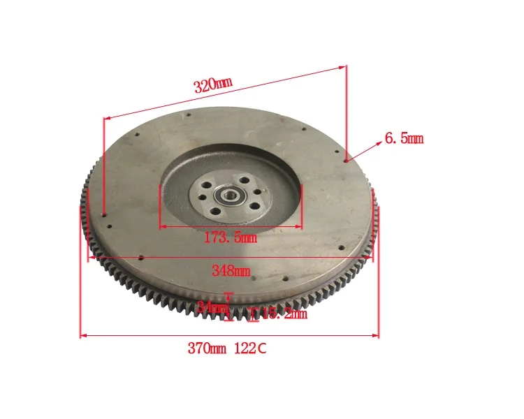 Forklift Parts 32A21-00012 Diesel Engine S4S Flywheel Assembly