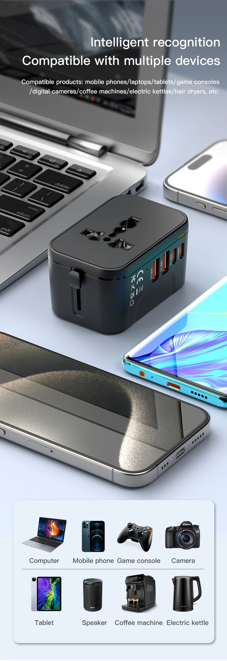 All-new 20W Universal Power Adapter Super Fast Charging with a USB Type ...