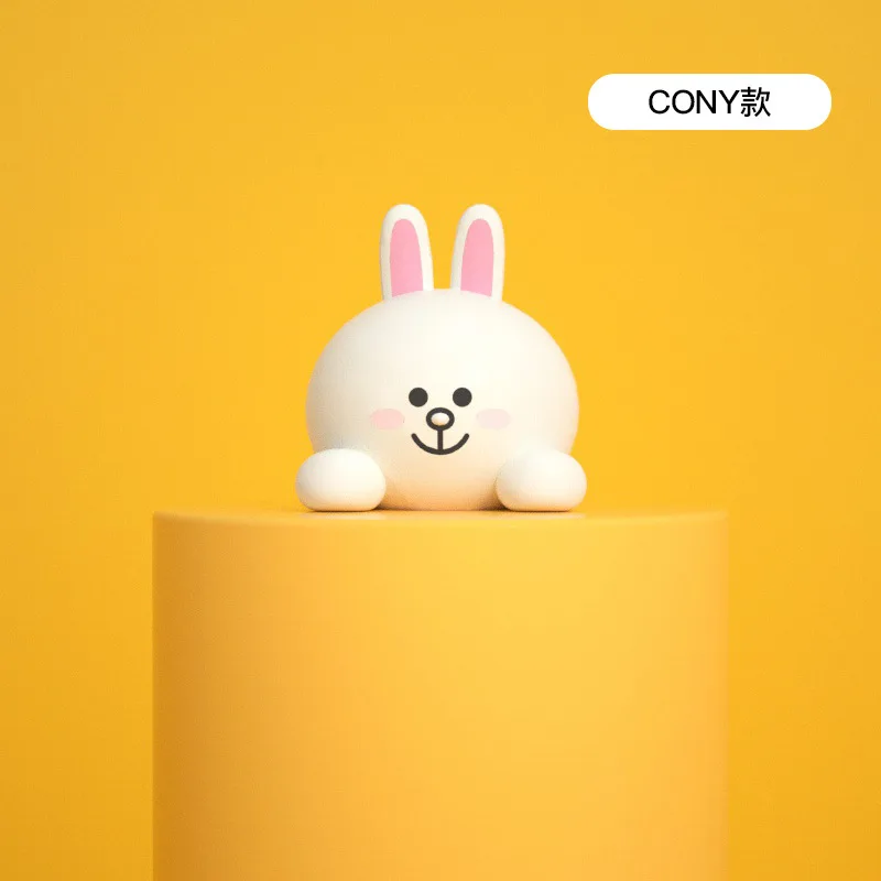 Line Friends Brown Bear Cute Cartoon Car Ornaments Center Console Car ...
