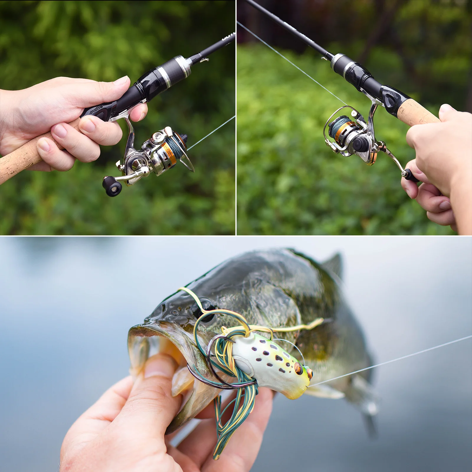 100 Series Collapsible Handle Mini Spinning Fishing Reel Metal Body ...