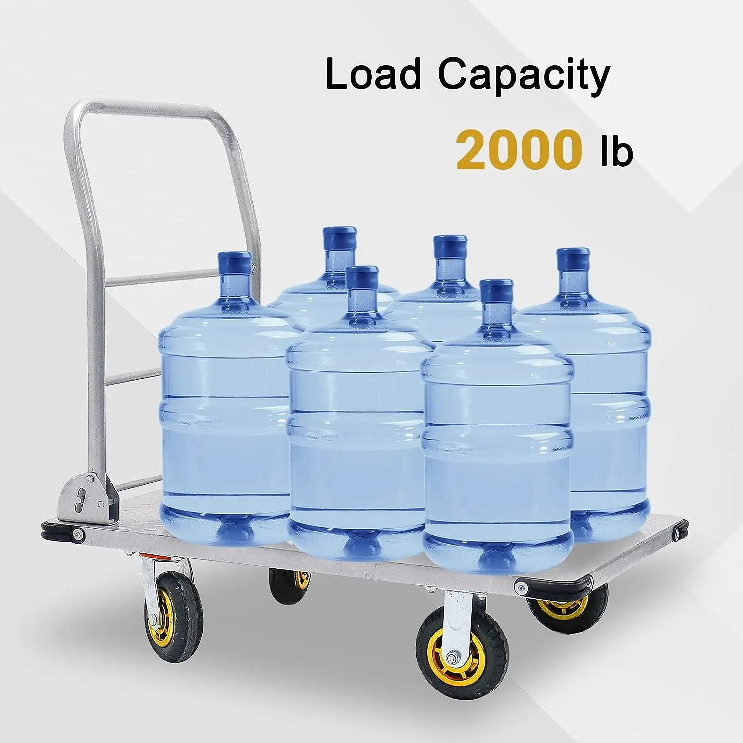 Heavy Duty Large Flatbed Hand Truck Cargo Transport Trolley Platform ...