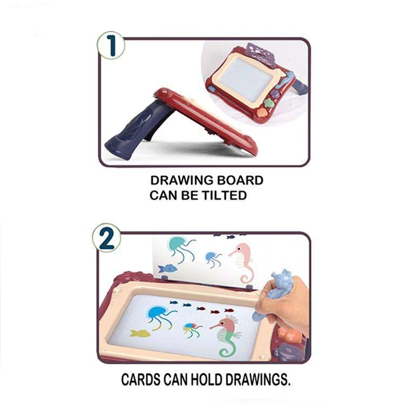 2-in-1 Montessori Educational ABS Drawing & Writing Tablet Board ...