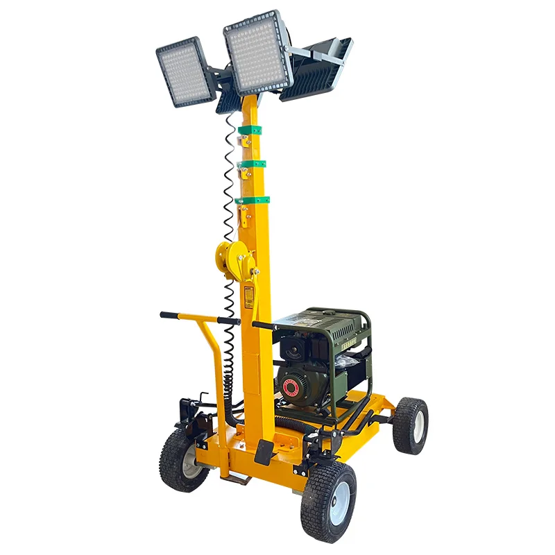 Construction Mining 4M 5M 6meters Telescopic Mast Trolley Mobile ...