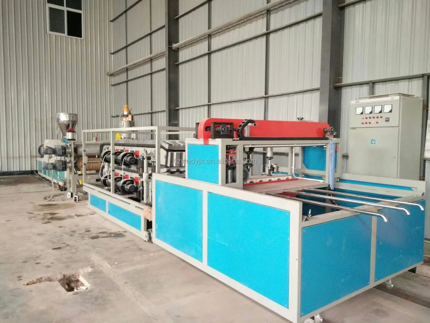 ASA Film+ Waste Recycle PVC Plastic Roof Sheet Making Machinery ...