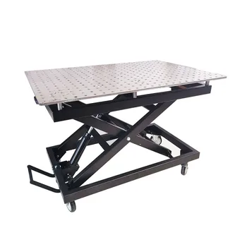 Portable Workbench Stand Adjustable Hydraulic Raising Work Platform ...