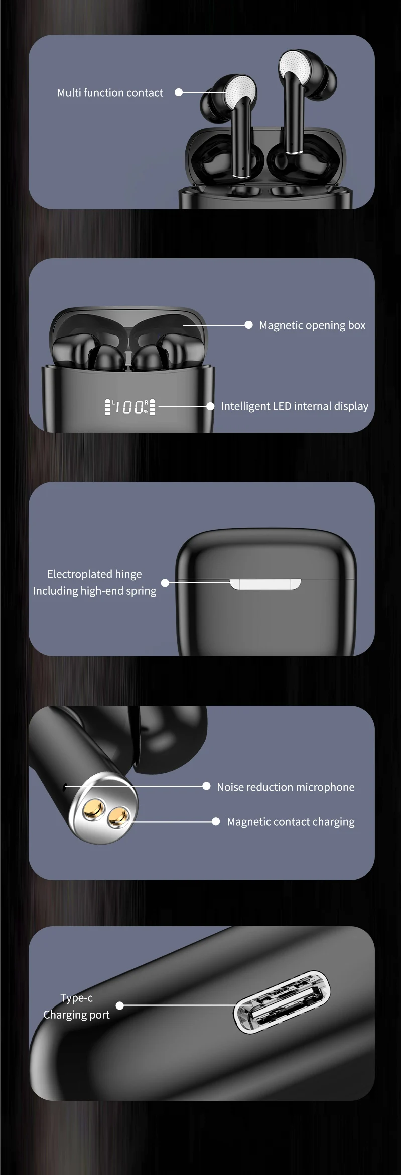 Zooming 2024 J8 Pro 2024 Mini Sound Earbuds Wireless Bt5.3 Tws Bt ...