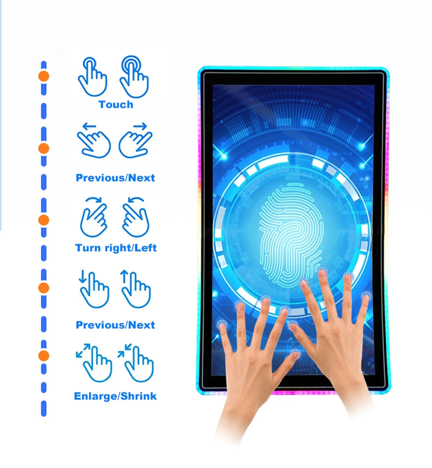 32 43 Inch 4k Fhd Touchscreen Monitor Kiosk J C Curved Gaming Screen ...