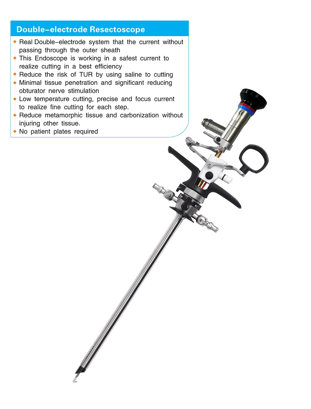CAMJOY Bipolar Resectoscope - High Frequency Urology Tool