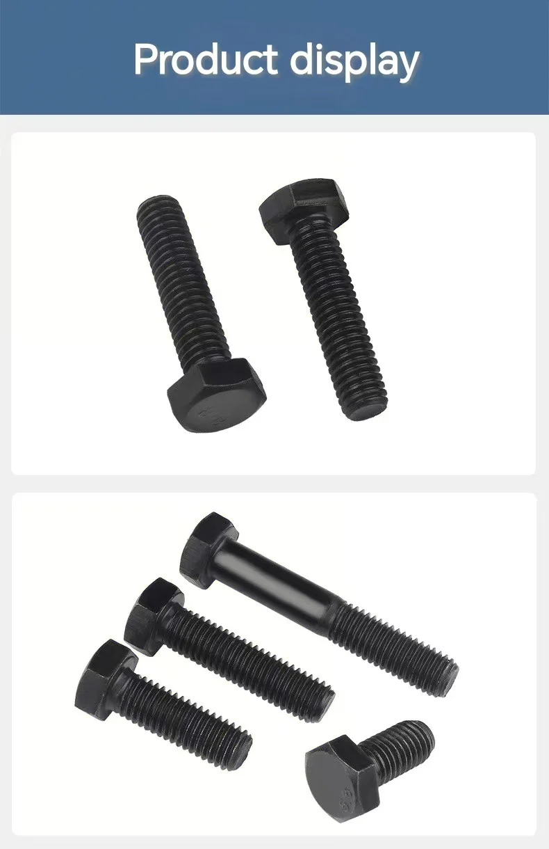 Customizable M6 M8 M10 High Strength Hex Bolts Full and Half Threaded ...