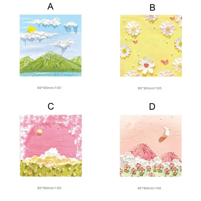 Custom Cube Sticky Note 3x3 Inch 100 Sheets Per Pad Self Adhesive Post ...