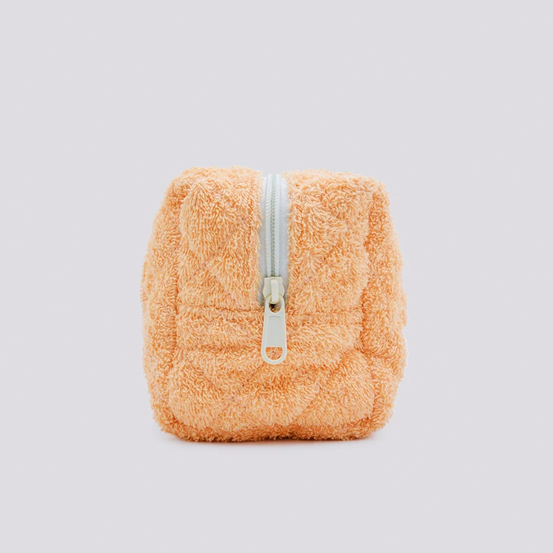Wholesale Custom Colors Terry Cloth Make up Bag Quilted Towel Cosmetic ...