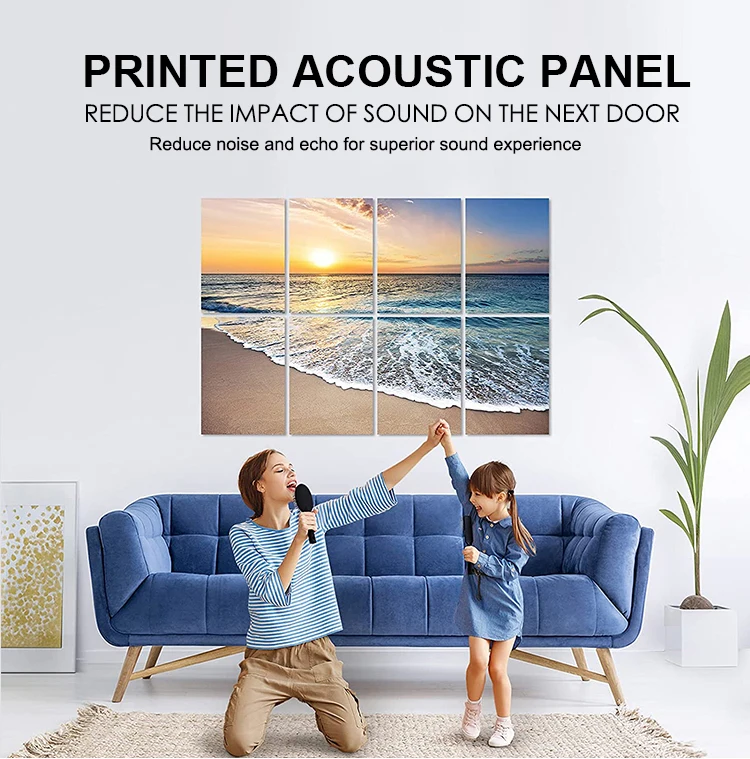 Acoustic Board Printing Home Art Wall Decor for Home Hotel Office Using ...