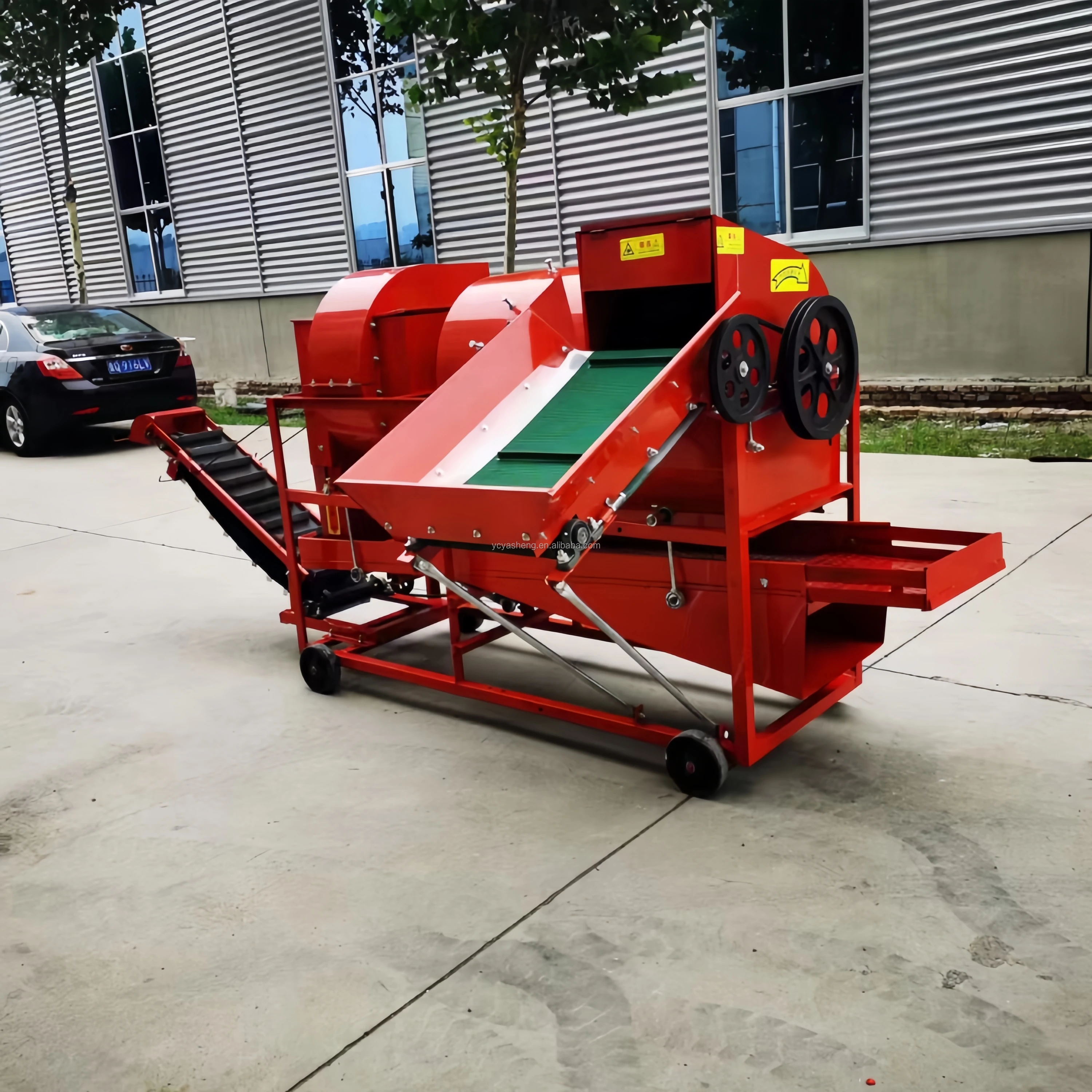 YS Automatic Mini Peanut Groundnut Picker Harvester Machine Gear Drive ...