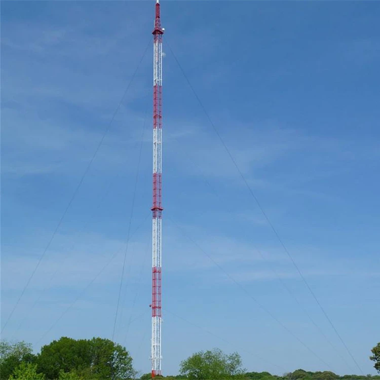 60m 80m 90m 100m 120m Guyed Tower - Durable Telecommunication Mast