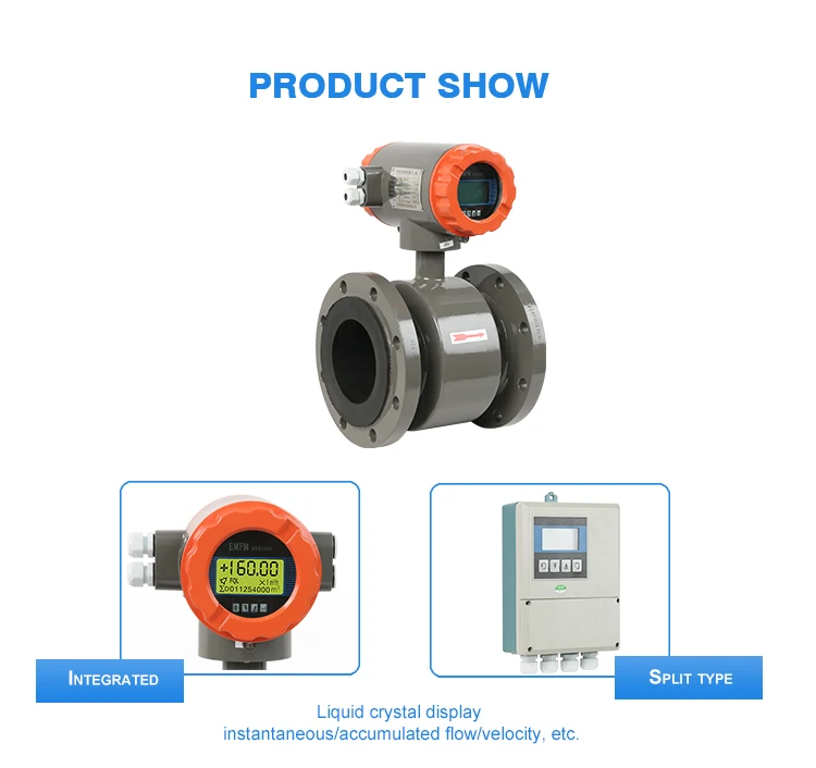 Water Flowmeter With Rs485 And Modbus Stainless Steel Electromagnetic ...