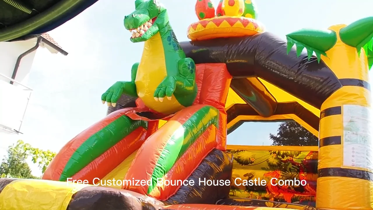 Commercial Inflatable Snappy Crocodile Mouth Slide Combo Crocodile ...