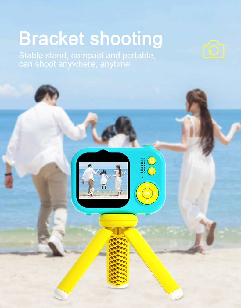 Cute Cartoon Kids Instant Camera Children Fun Christmas Gift Digital ...