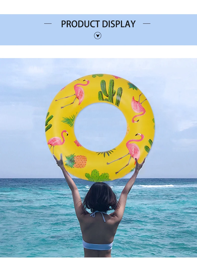 Free Sample Inflatable Flamingo Pineapple Buoy Swimming Ring Circle ...