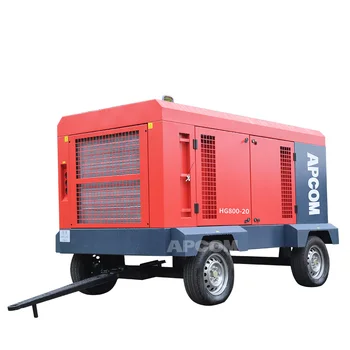 20bar 800cfm Cummins Diesel Compressor Mining 450psi 800 Cfm 20 Bar Air ...