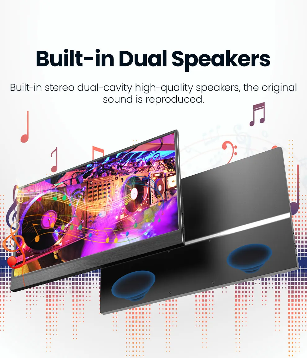 Wifi Usb Type C Touch Screen Portable Monitor 15 " Inch 1080p Fhd Ips ...