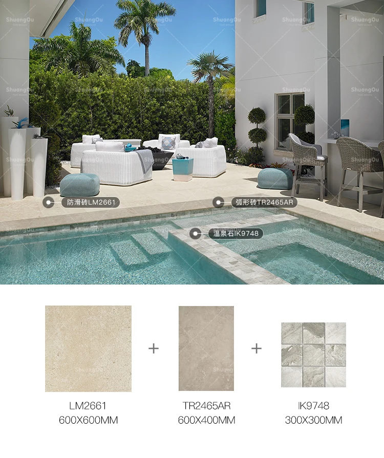 High Quality Flooring Rustic Concrete Paving Non Slip Outdoor Tile ...