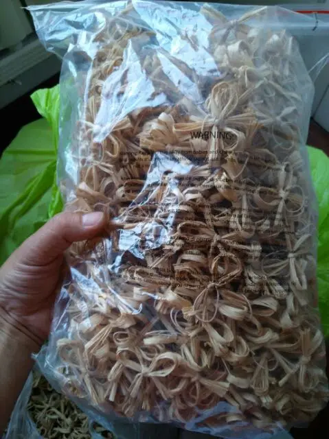 Pre-tied Natural Raffia Bow With Elastic Loop / High Quality Natural ...