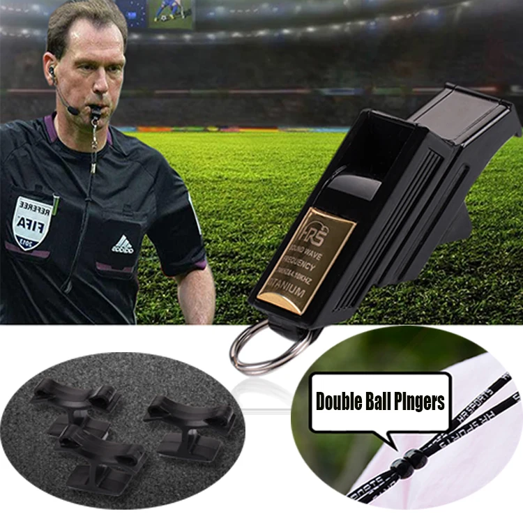 HRS Custom Logo Professional Referee Whistle for Football