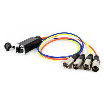 Oem Factory Professional 4 Channel Rj45 To Xlr Male Multicore Xlr Audio Snake Adaptor - Buy 4 ...