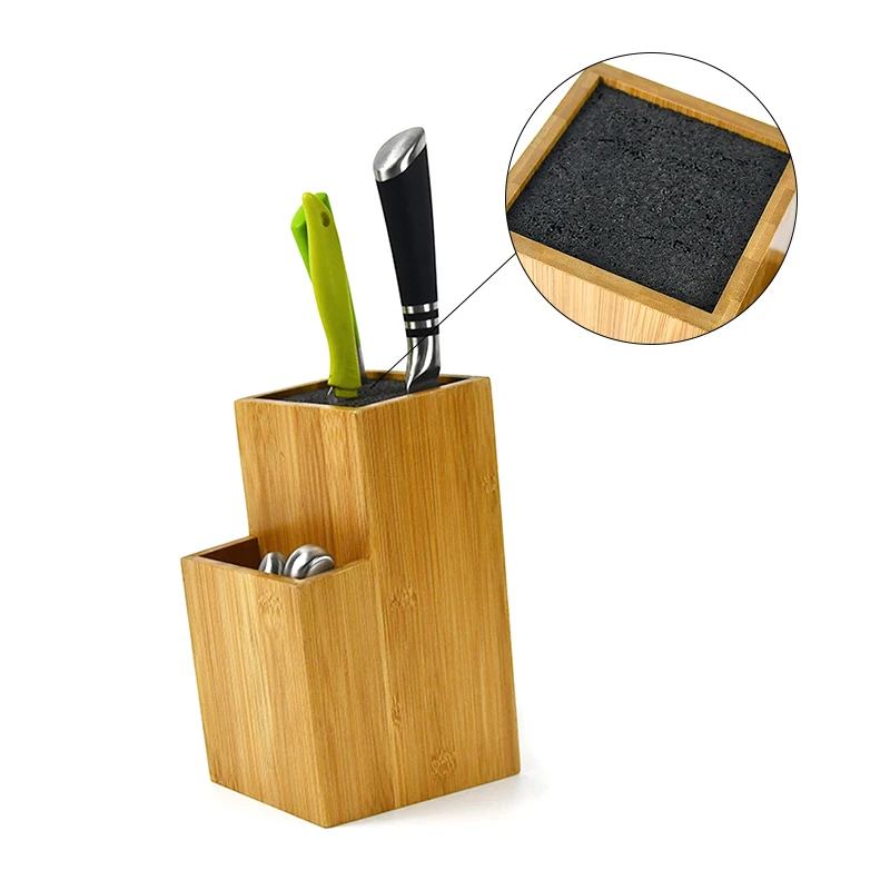 Hot Selling Universal Bamboo Knife Holder Kitchen Storage Rack With ...