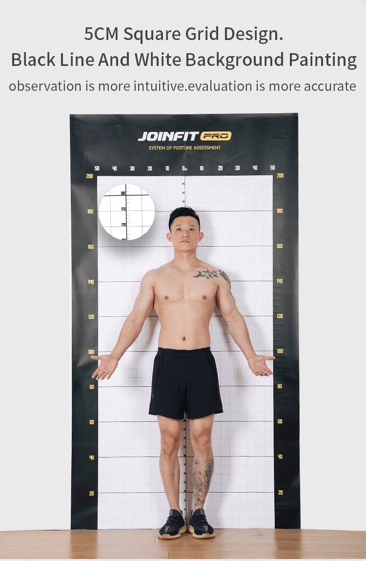Wall Mount Posture Grid for Posture Assessment - JOINFIT