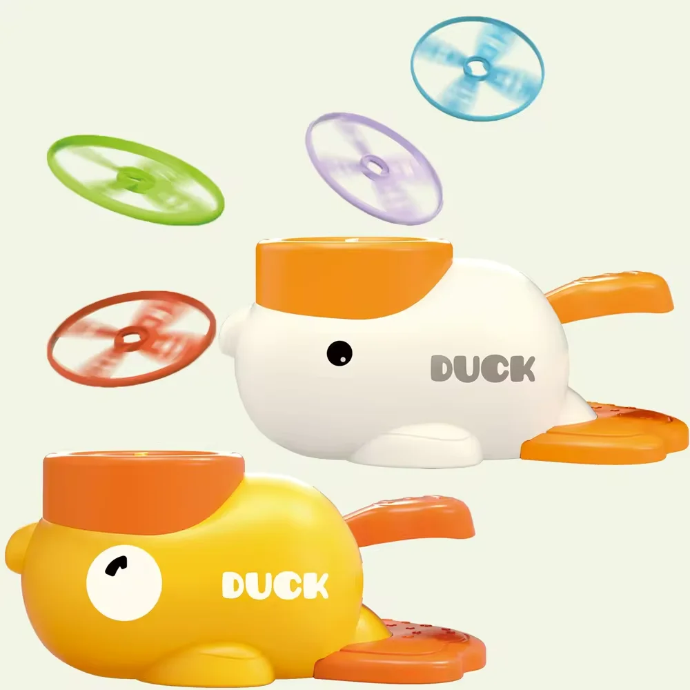 Flying Disc Shooters Duck Saucer Learning Toys Step-on Flying Saucer ...