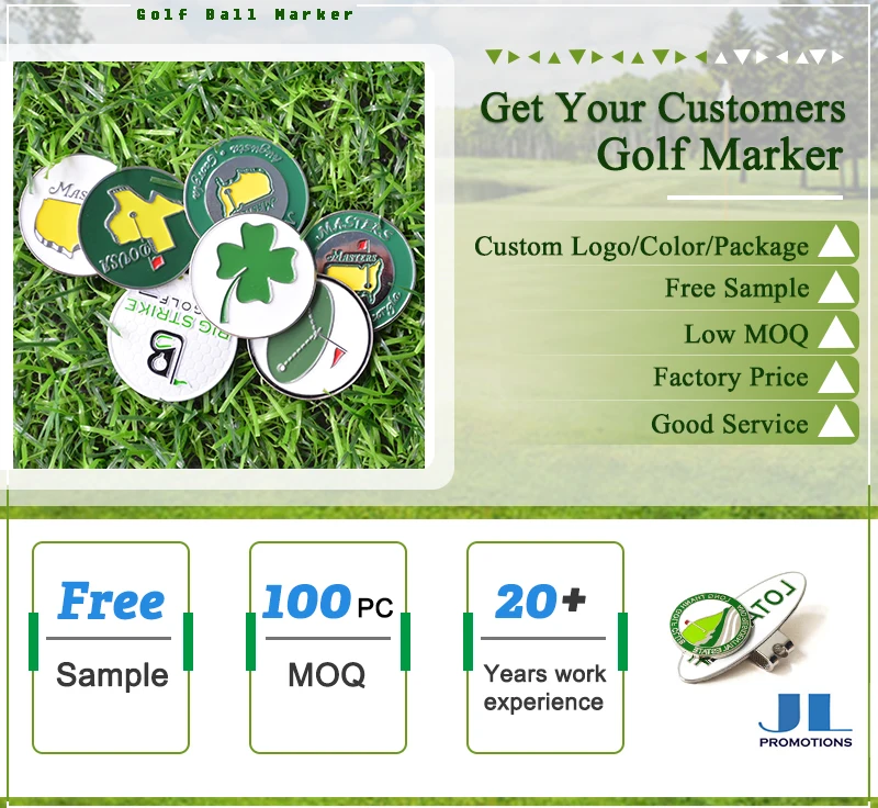 Custom Various Design Metal Ball Markers Golf Accessory With Your Own ...