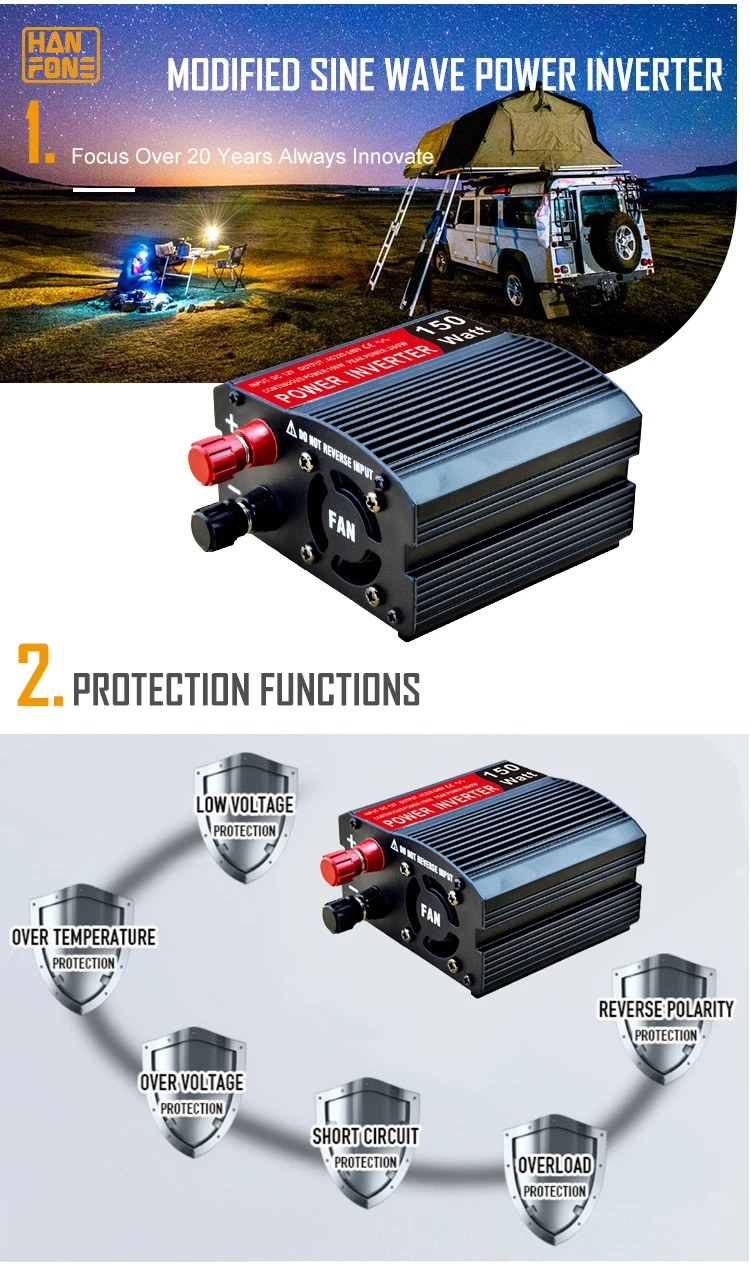 100w Micro Inverter - Efficient Power for Home & Car