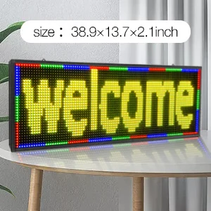 Outdoor Led Scrolling Sign Rgb Full Color Wifi Led Sign Display With ...