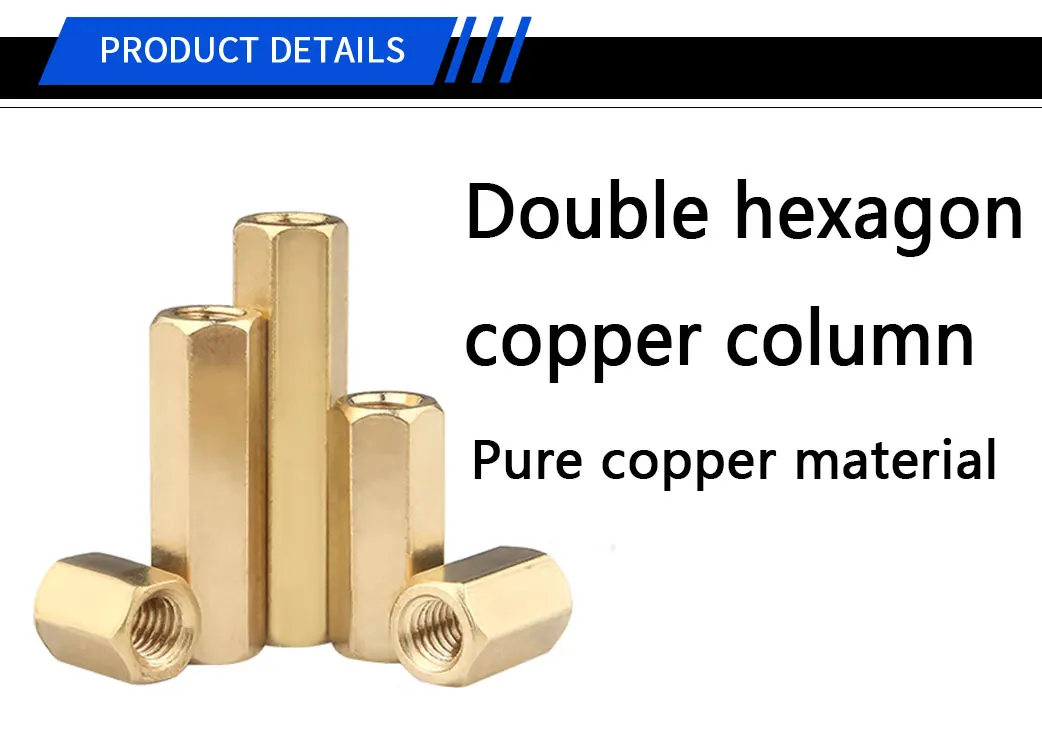 M3 M4 Double-pass Hexagonal Copper Column Hollow Isolation Column ...