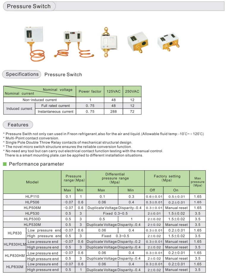 HLP Series Dual Pressure Control Switch Controller| Alibaba.com