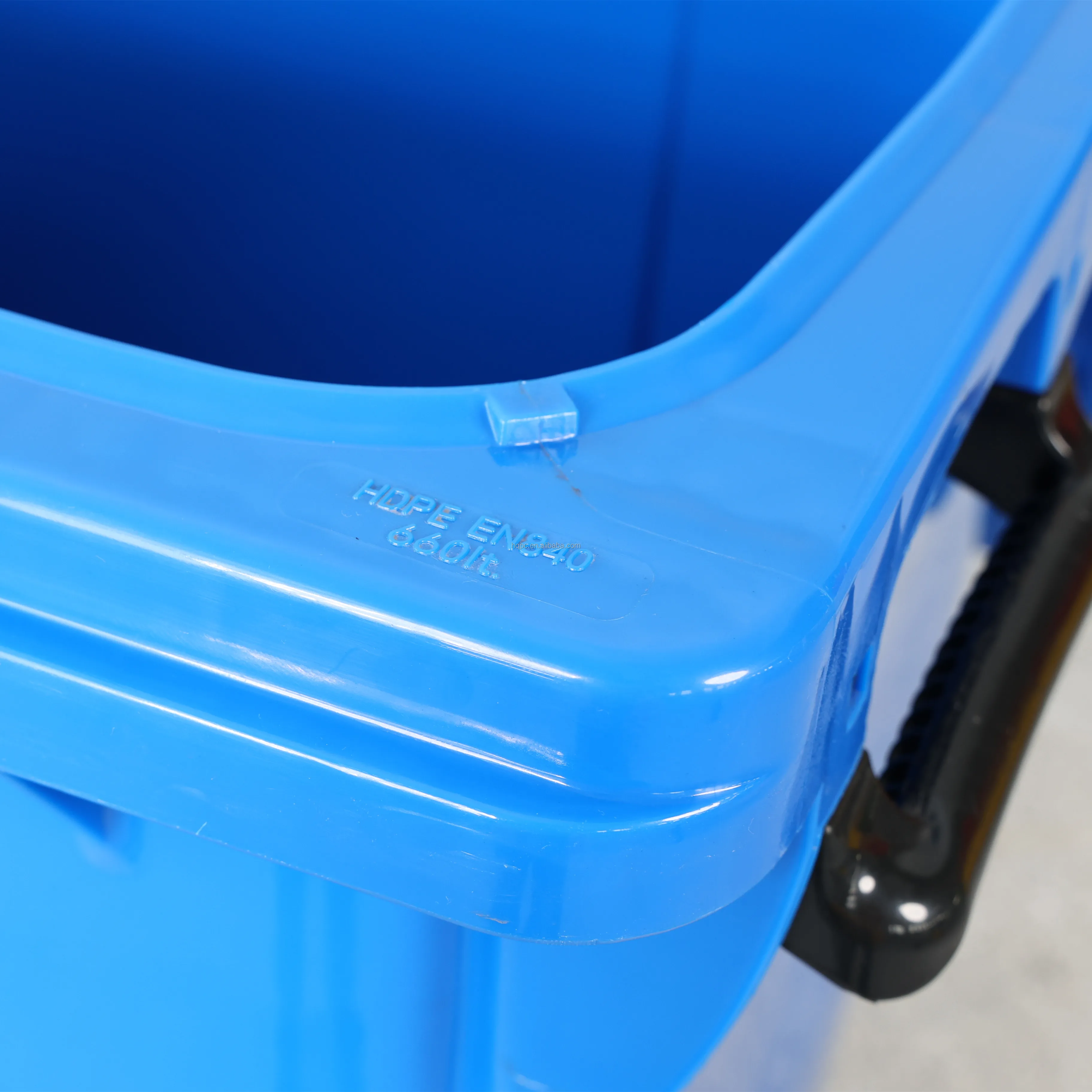 660 Liter Garbage Container with Wheels - Eco-friendly