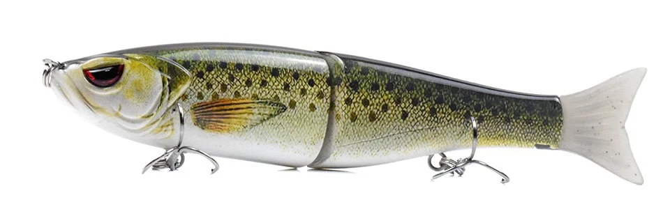 Multi-jointed Soft Tail Swim Baits 180mm 62g Floating Fishing Glide ...