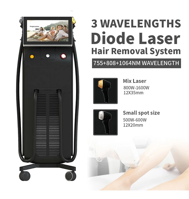 Super Soprano Ice Titanium Diode Laser Pain-free Permanent Hair ...