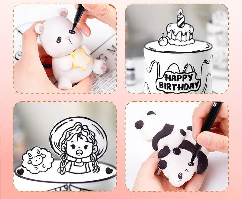 12color Edible Pen for Bakery Decoration - Food Coloring