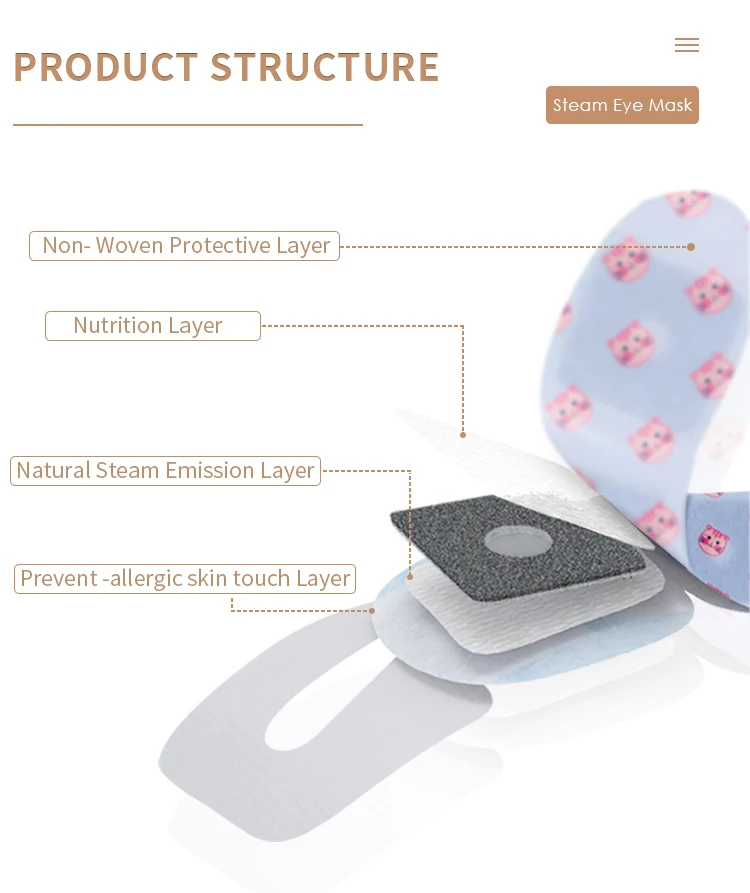 Heat Eye Patch Steam Warmer Sleeping Eye Mask Disposable Heating Pad ...